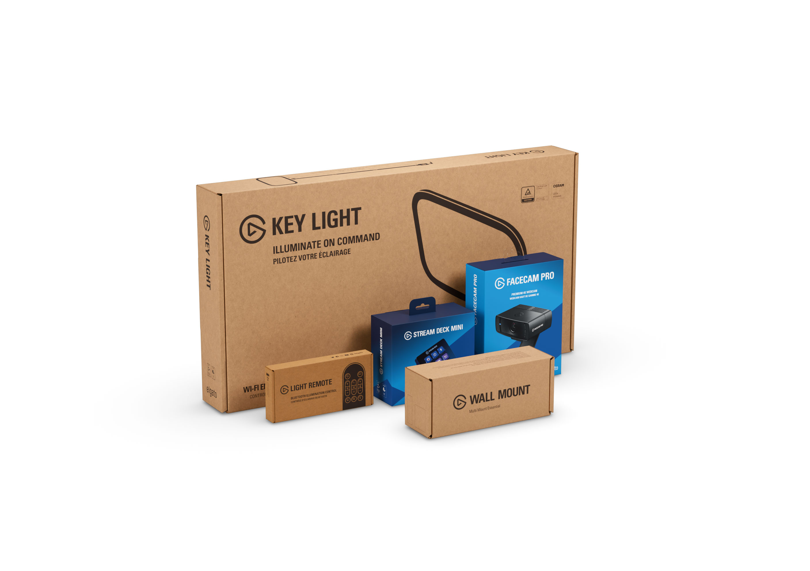 Key Light Solo Bundle - Wall Pro Remote Control Mini | Elgato